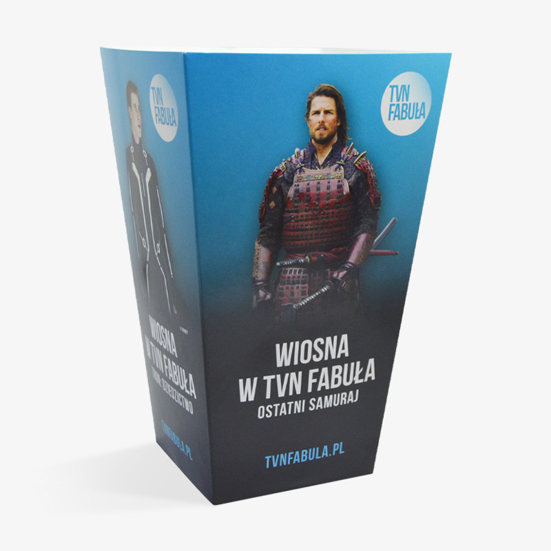 Get popcorn boxes with your logo from just 200 pieces!