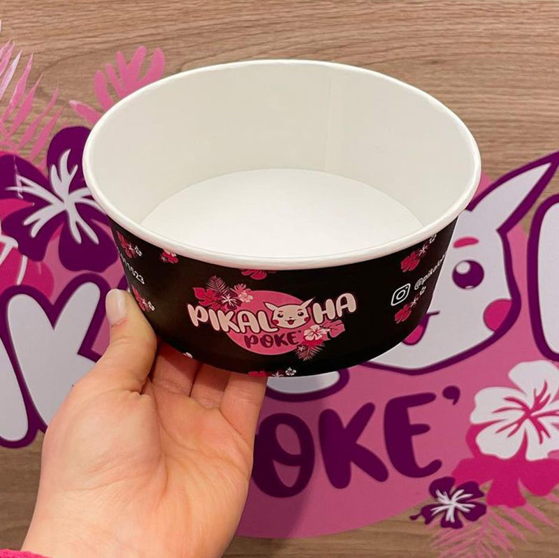 Customised paper bowls with full-color print & your logo!