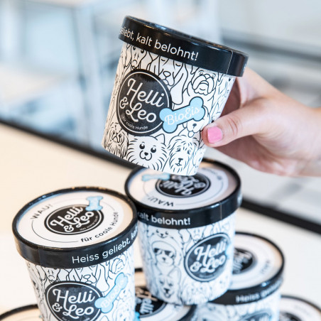 Custom printed ice cream cups with lids