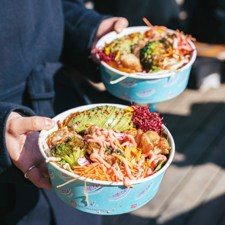 Fast delivery paper bowls 1300 ml with custom print
