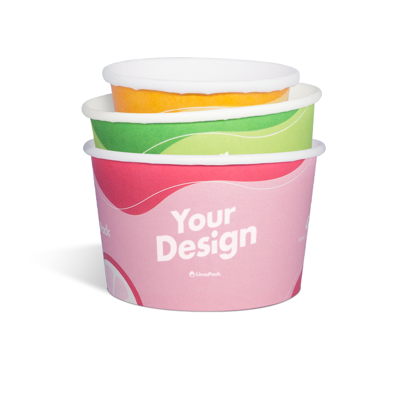 Branded ice cream cups – Get your free design in 2 hours!