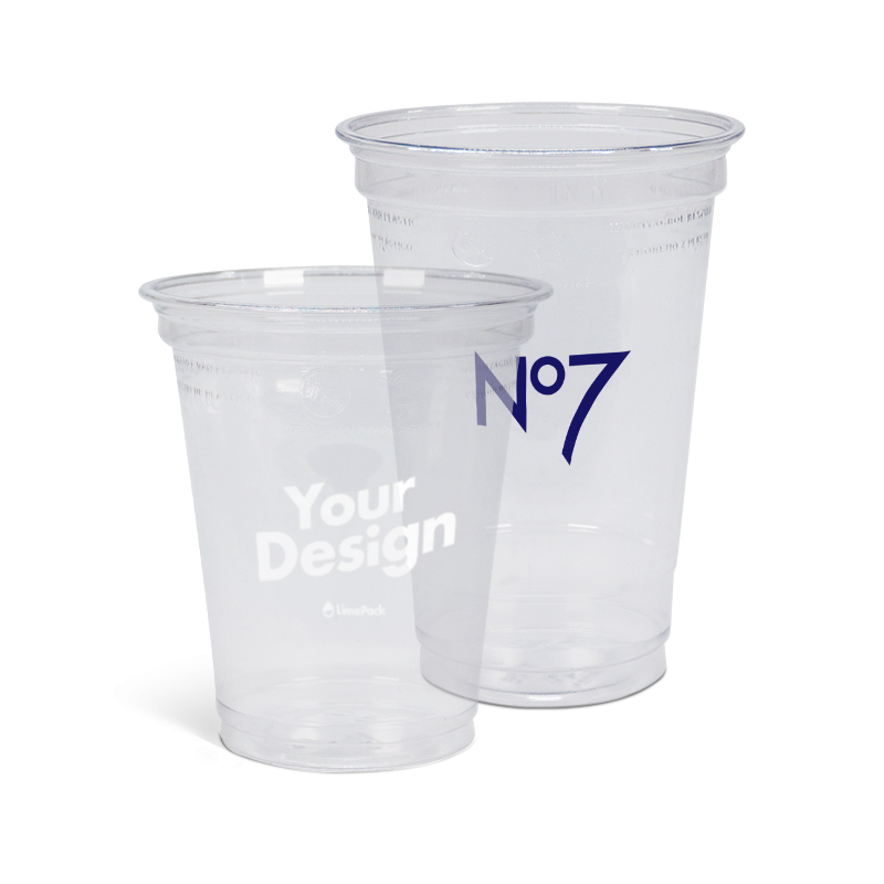 Custom printed plastic cups - Free delivery from 4 weeks