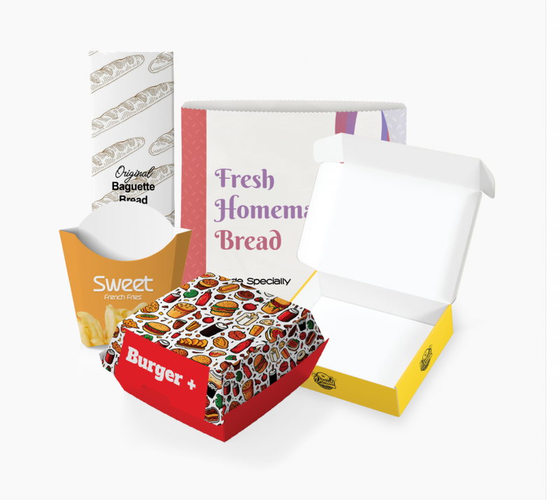 Emballage pour burger personnalisé - Livraison gratuite