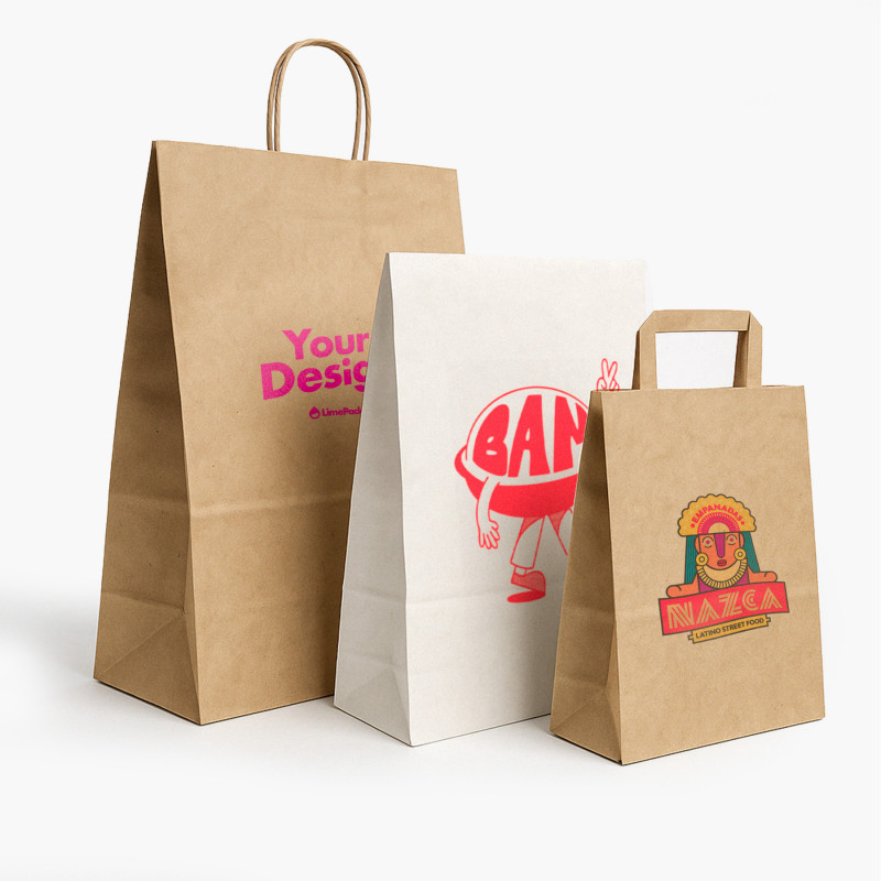 Paper Bags with Logo – Eco-Friendly Takeaway Solutions