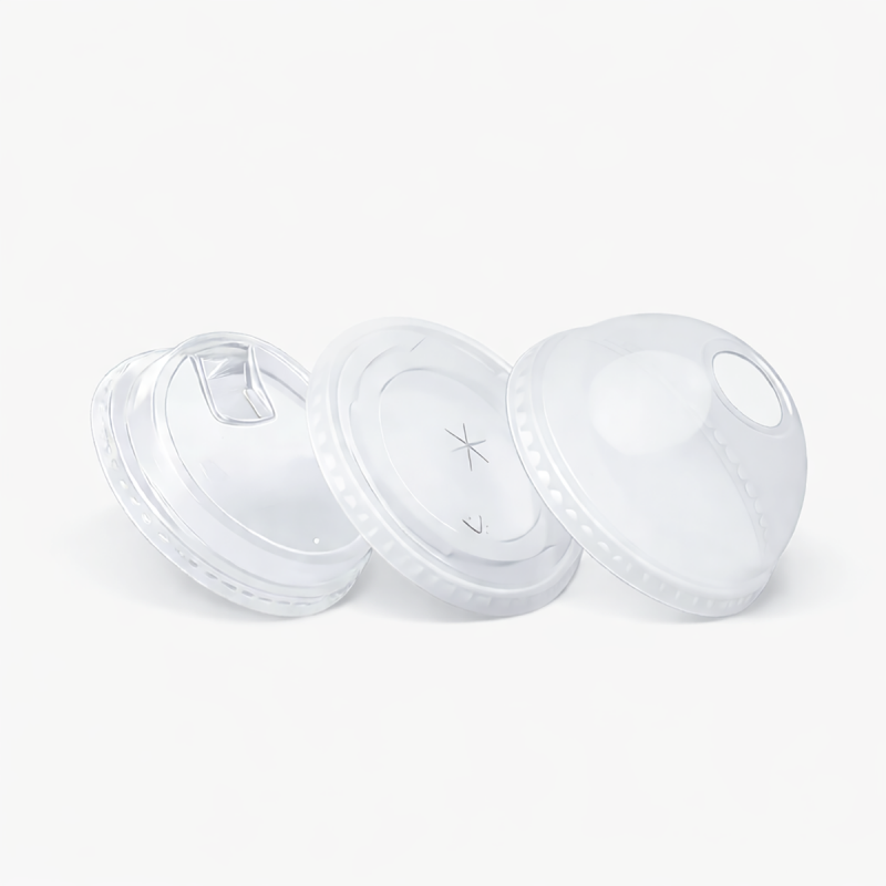 Dome and flat lids for plastic cups delivered for free in the EU!